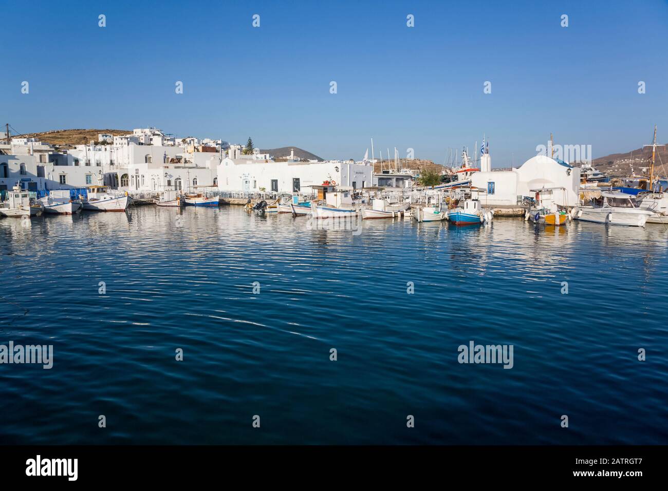 Fishing Boats, Old Port of Naoussa; Naoussa, Paros Island, Cyclades ...