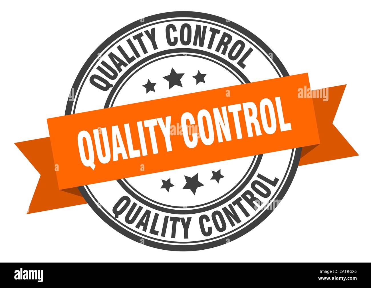 quality control label. quality controlround band sign. quality control ...