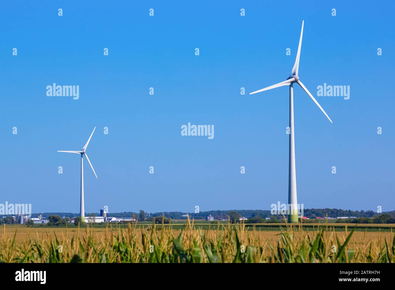 Turbine farm corn renewable energy hi-res stock photography and images ...