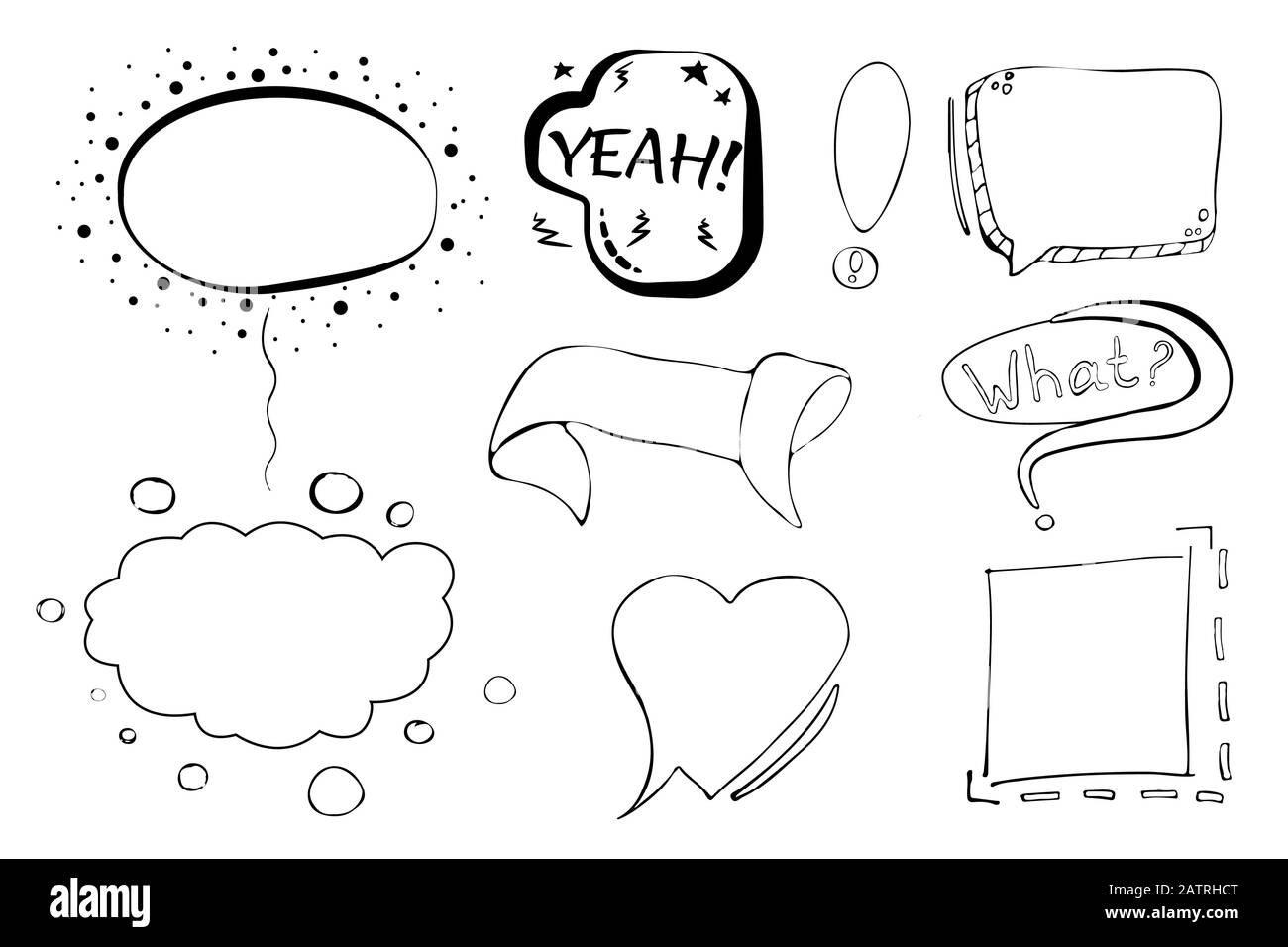 A set of dialog windows of different shapes Stock Vector Image & Art ...