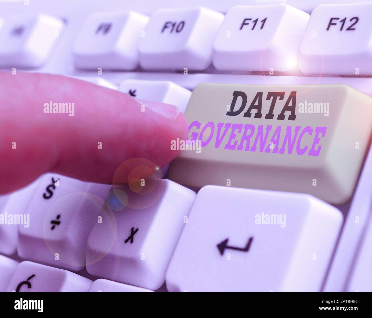 Writing note showing Data Governance. Business concept for general ...