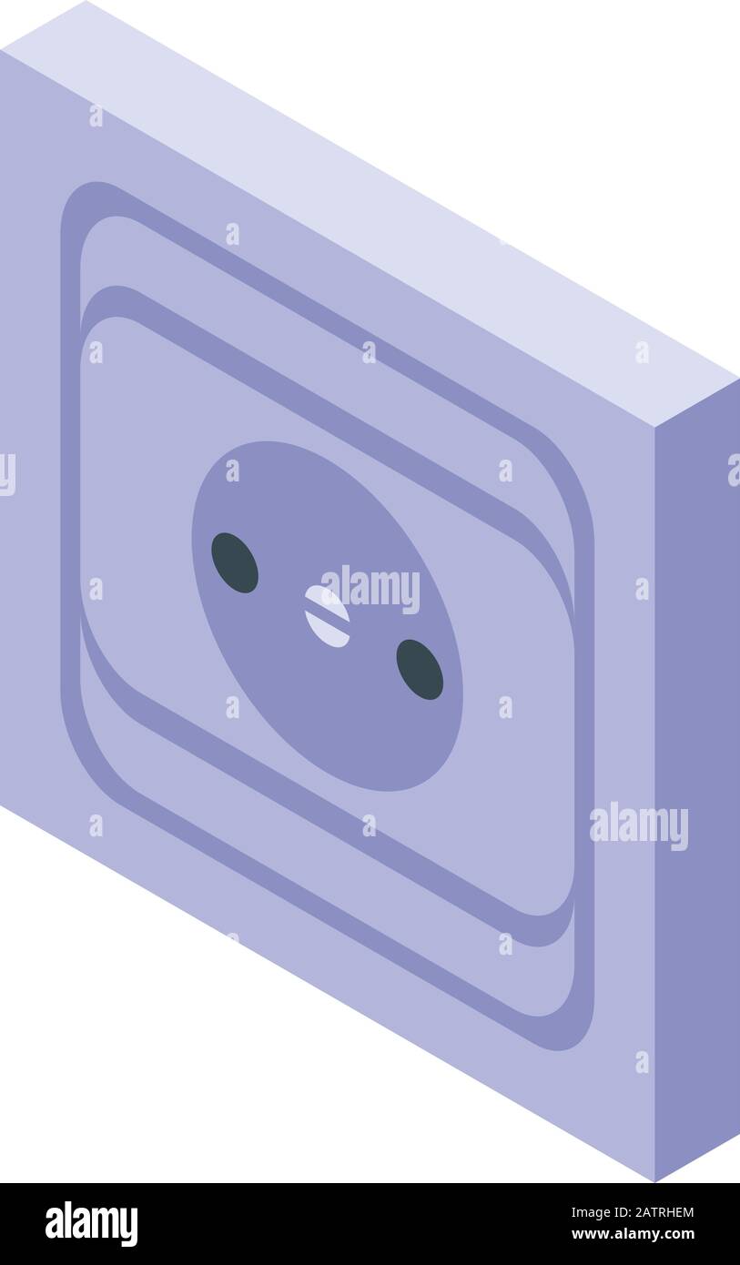 Room power socket icon, isometric style Stock Vector Image & Art - Alamy