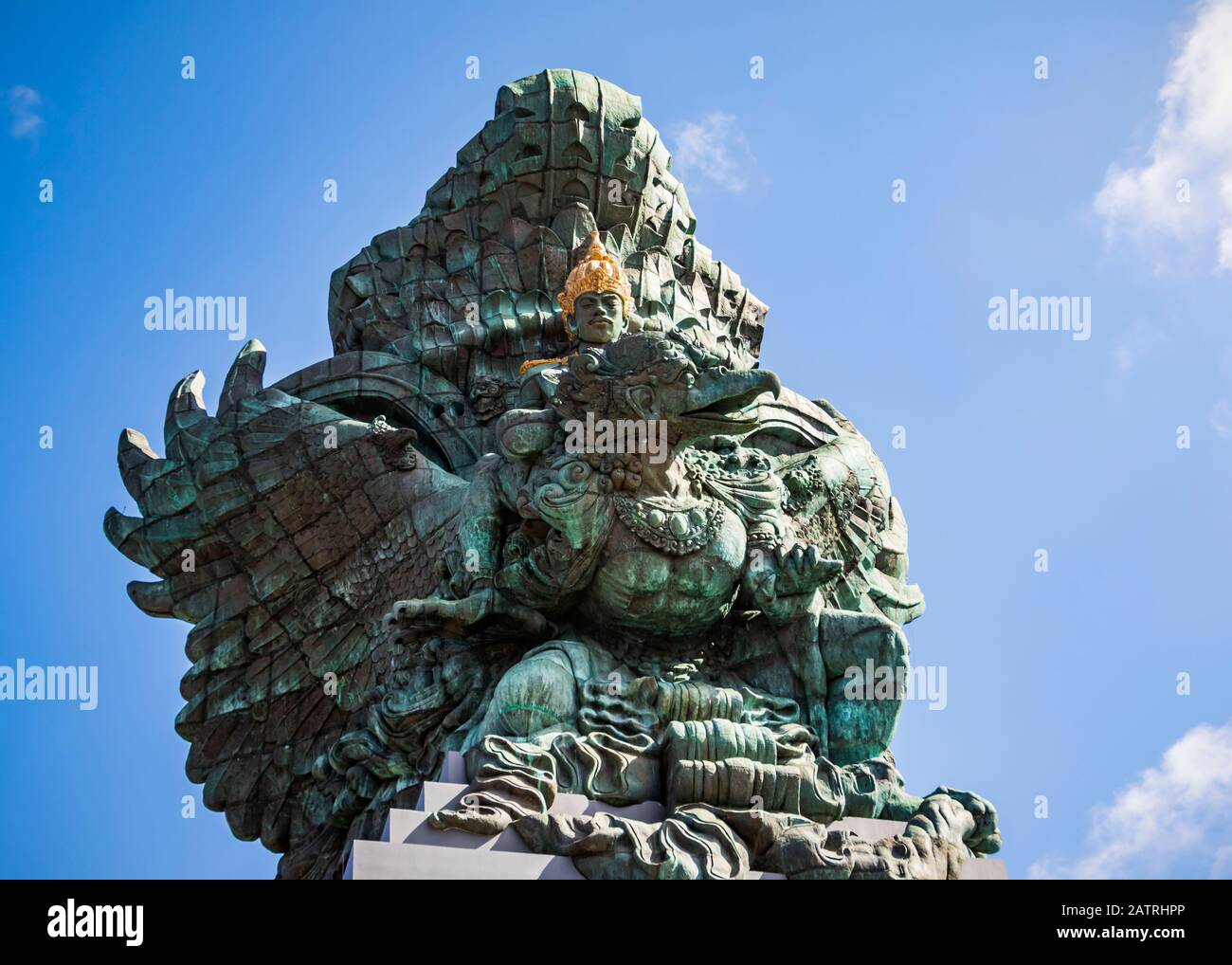 Garuda Wisnu Kencana statue at Garuda Wisnu Kencana Cultural Park; Bali, Indonesia Stock Photo ...