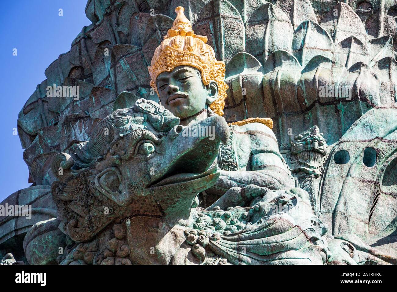Garuda Wisnu Kencana statue at Garuda Wisnu Kencana Cultural Park; Bali, Indonesia Stock Photo ...