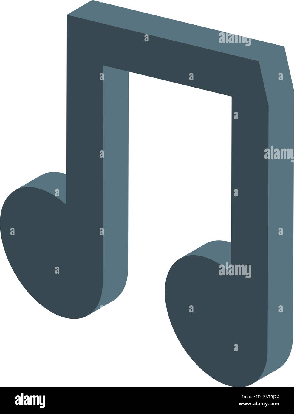 Musical note minim Cut Out Stock Images & Pictures - Alamy