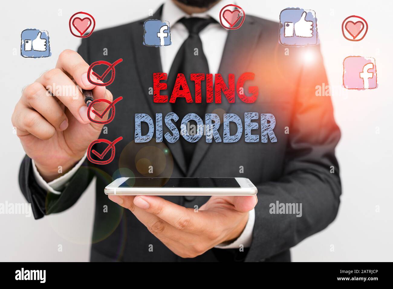 Conceptual hand writing showing Eating Disorder. Concept meaning ...