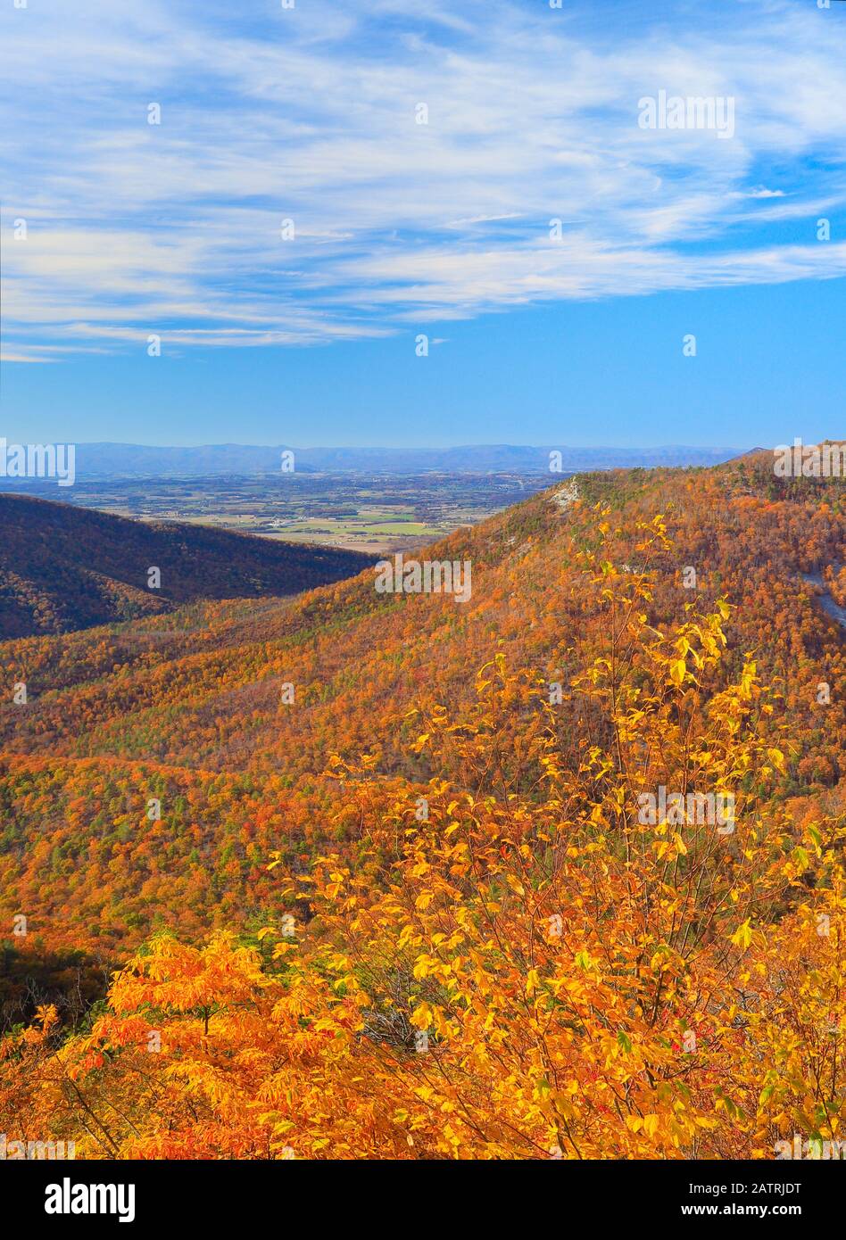 Rockytop Overlook, Shenandoah National Park, Virginia, USA Stock Photo ...