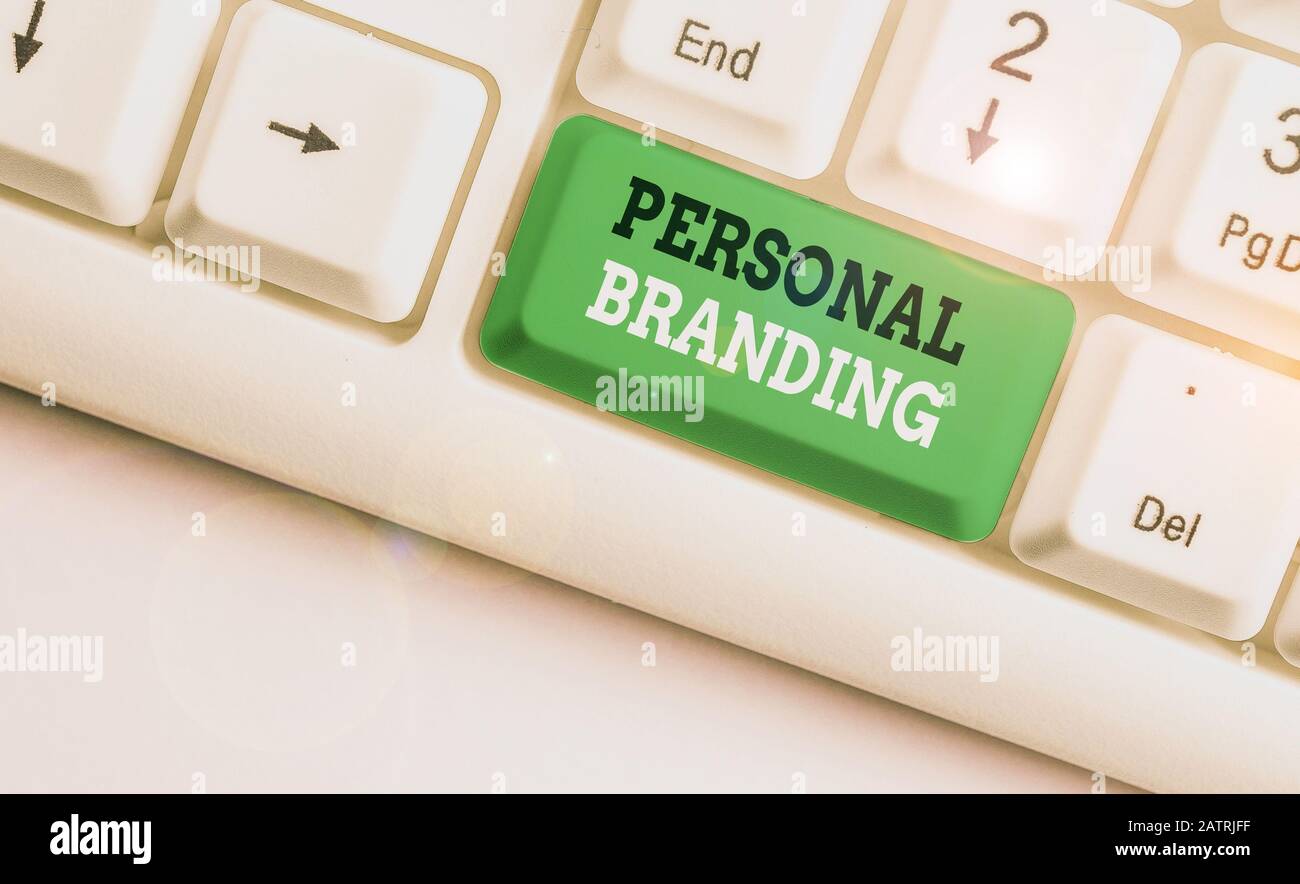 Handwriting text writing Personal Branding. Conceptual photo process of ...