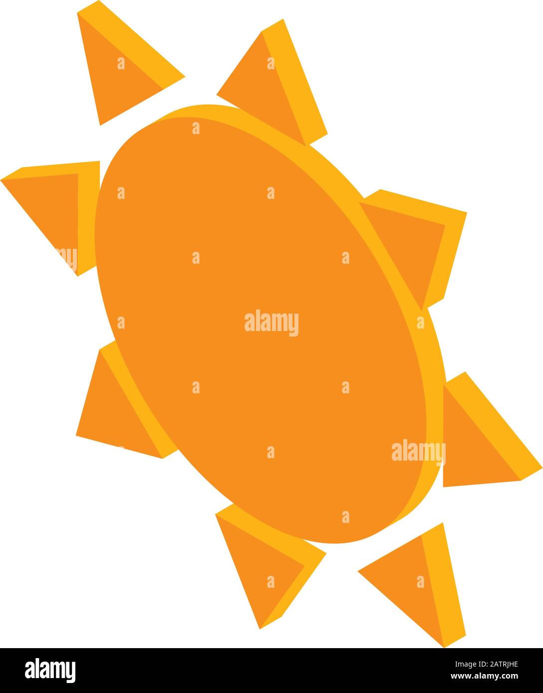 Summer sun icon, isometric style Stock Vector Image & Art - Alamy