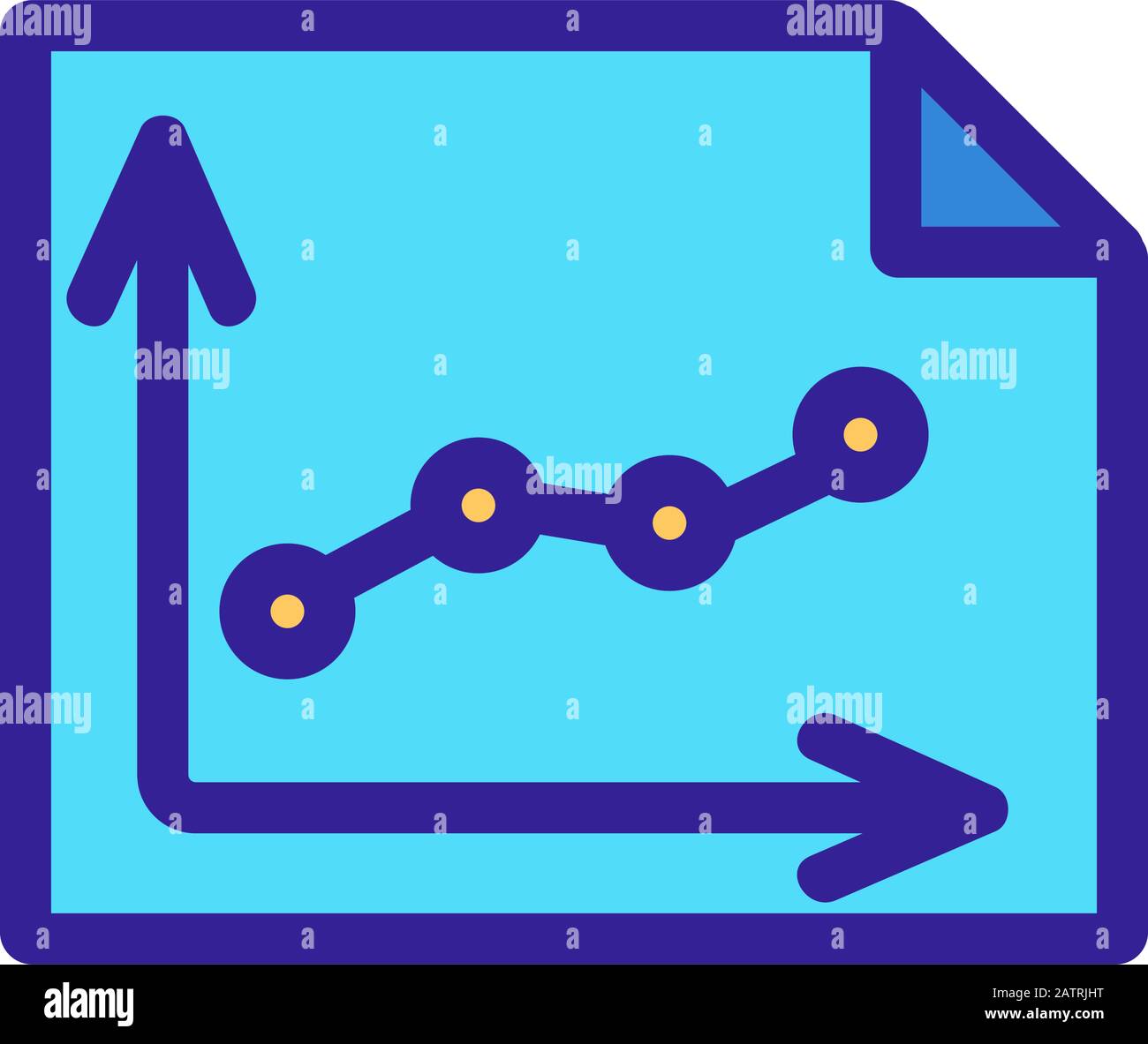 Image chart metrics icon vector. Isolated contour symbol illustration ...