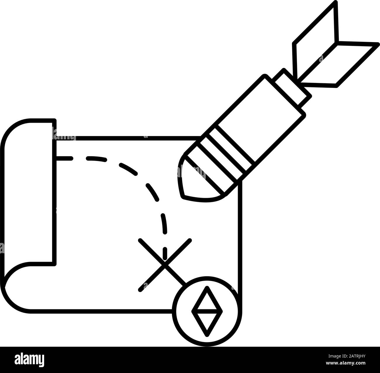 rocket military force with paper map Stock Vector Image & Art - Alamy