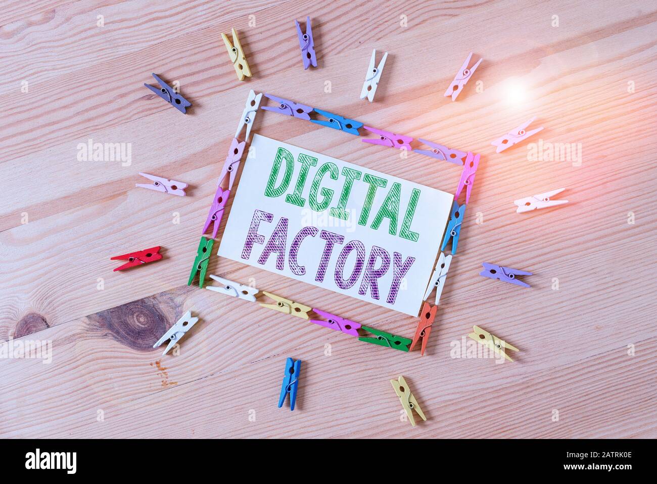 Word writing text Digital Factory. Business photo showcasing uses ...