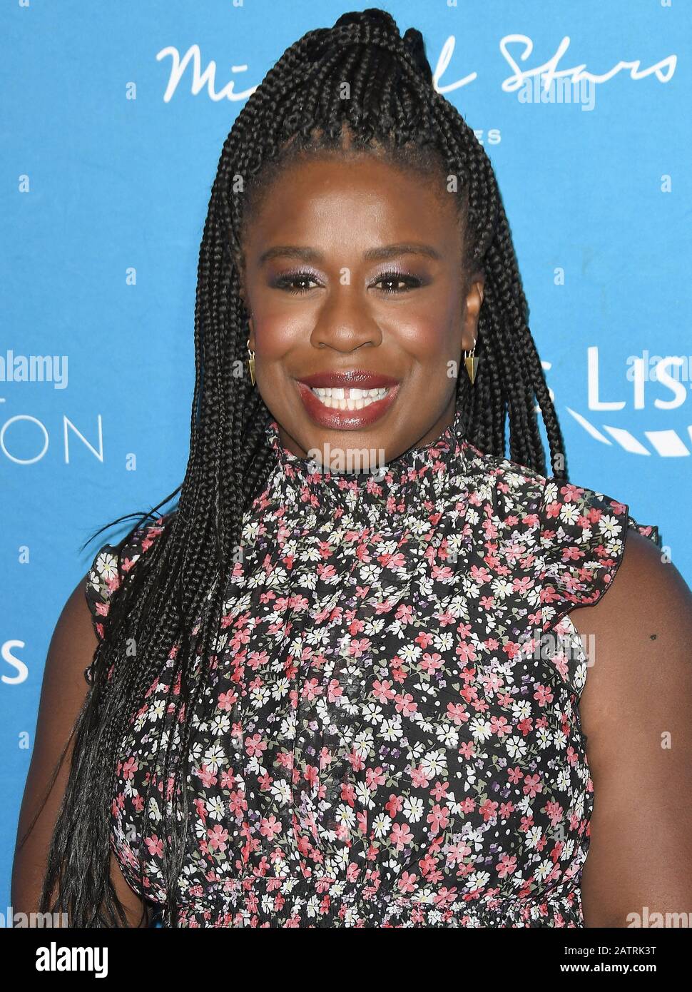 Uzo Aduba arrives at EMILY's List 3rd Annual Pre-Oscars Brunch held at ...
