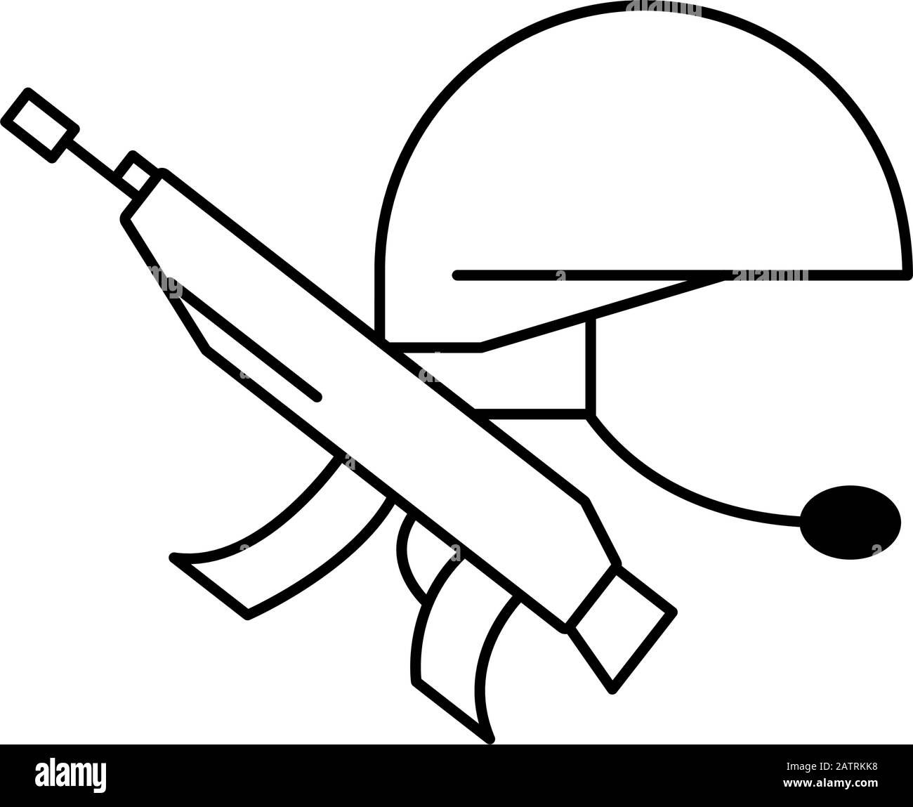 Microphone gun Stock Vector Images - Alamy