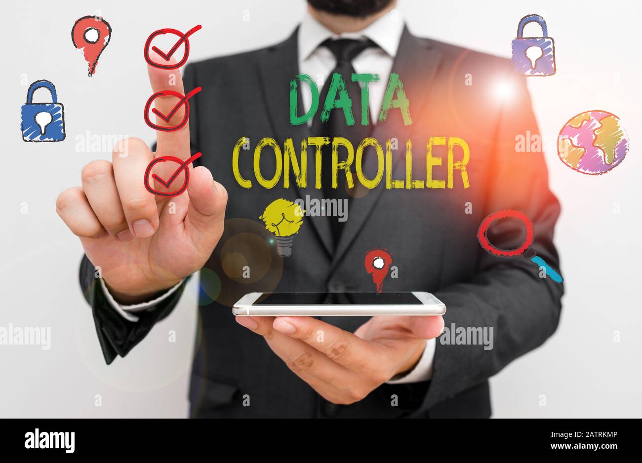 Text sign showing Data Controller. Business photo text demonstrating ...