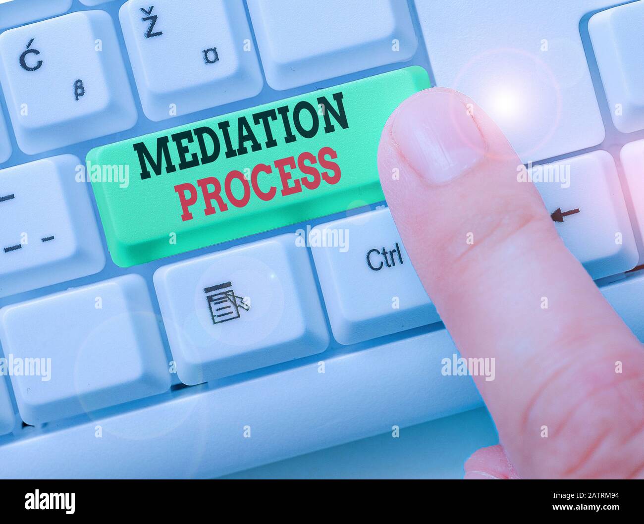 Conceptual hand writing showing Mediation Process. Concept meaning ...