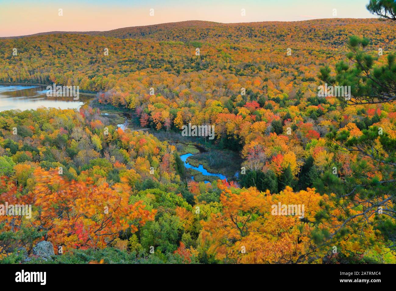 Big Carp River, Escarpment Trail, Lake of the Clouds, Porcupine ...
