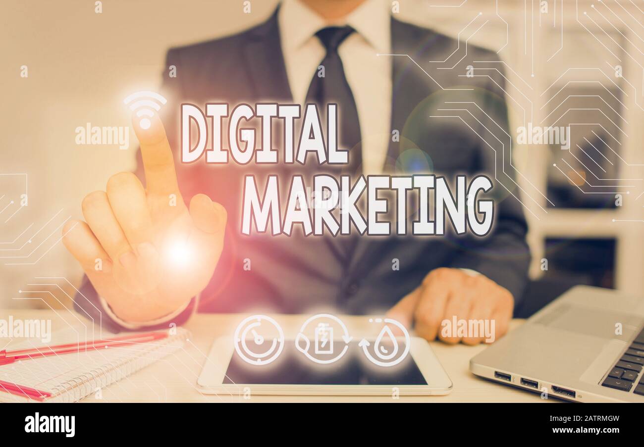 Handwriting text Digital Marketing. Conceptual photo marketing of ...