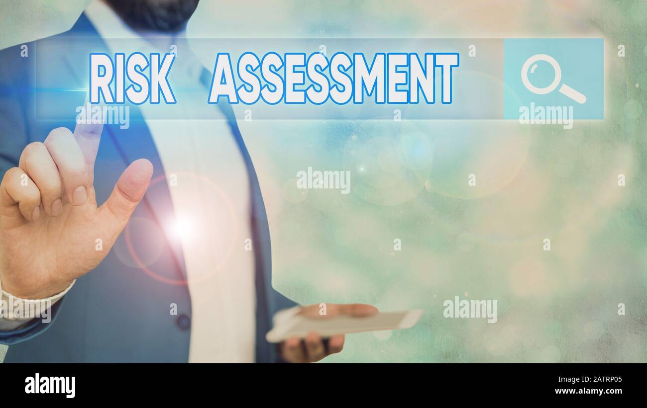 Word writing text Risk Assessment. Business photo showcasing estimation ...