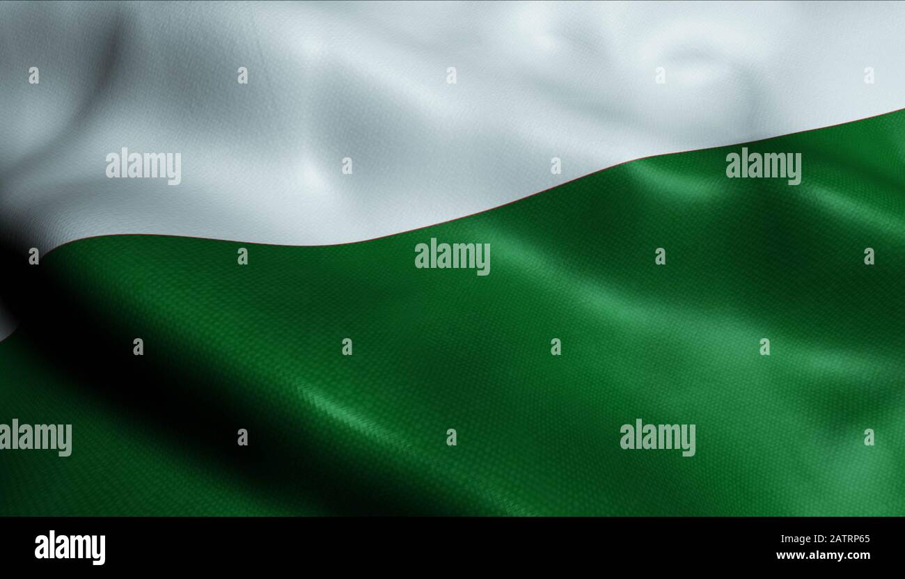 3D Illustration of a waving flag of Ataco (Colombia country Stock Photo ...