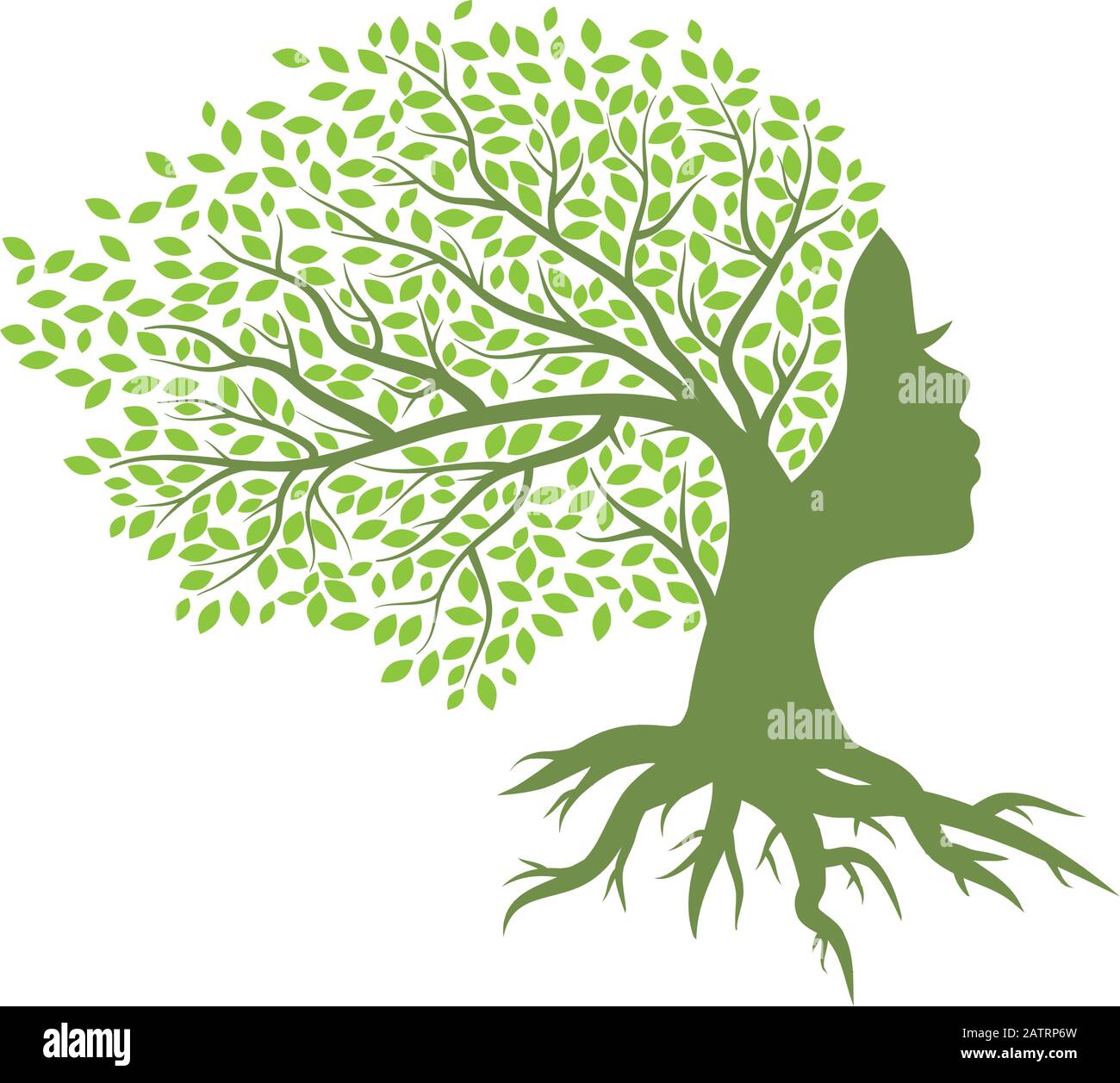 Tree With Roots Graphic Design