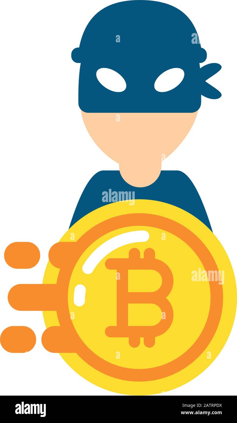 Bitcoin and hacker design of Cryptocurrency money currency exchange ...