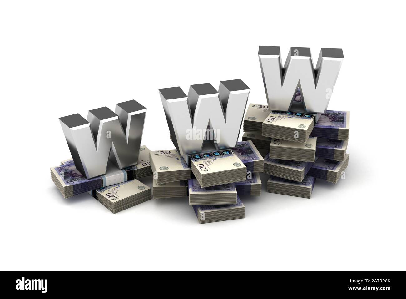 Managing English Pound (Isolated on white background Stock Photo - Alamy