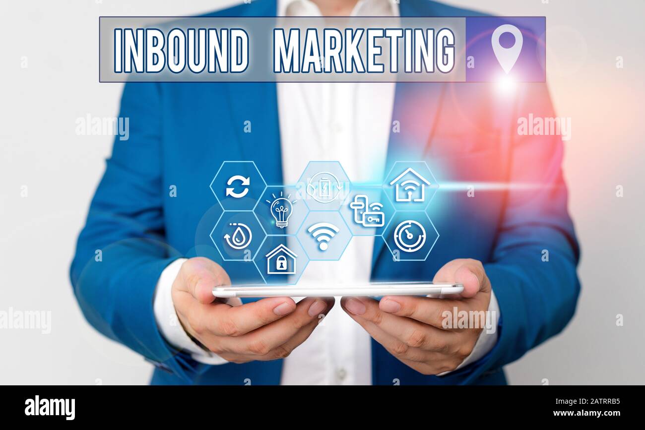 Handwriting Text Writing Inbound Marketing Conceptual Photo A Strategy That Focuses On