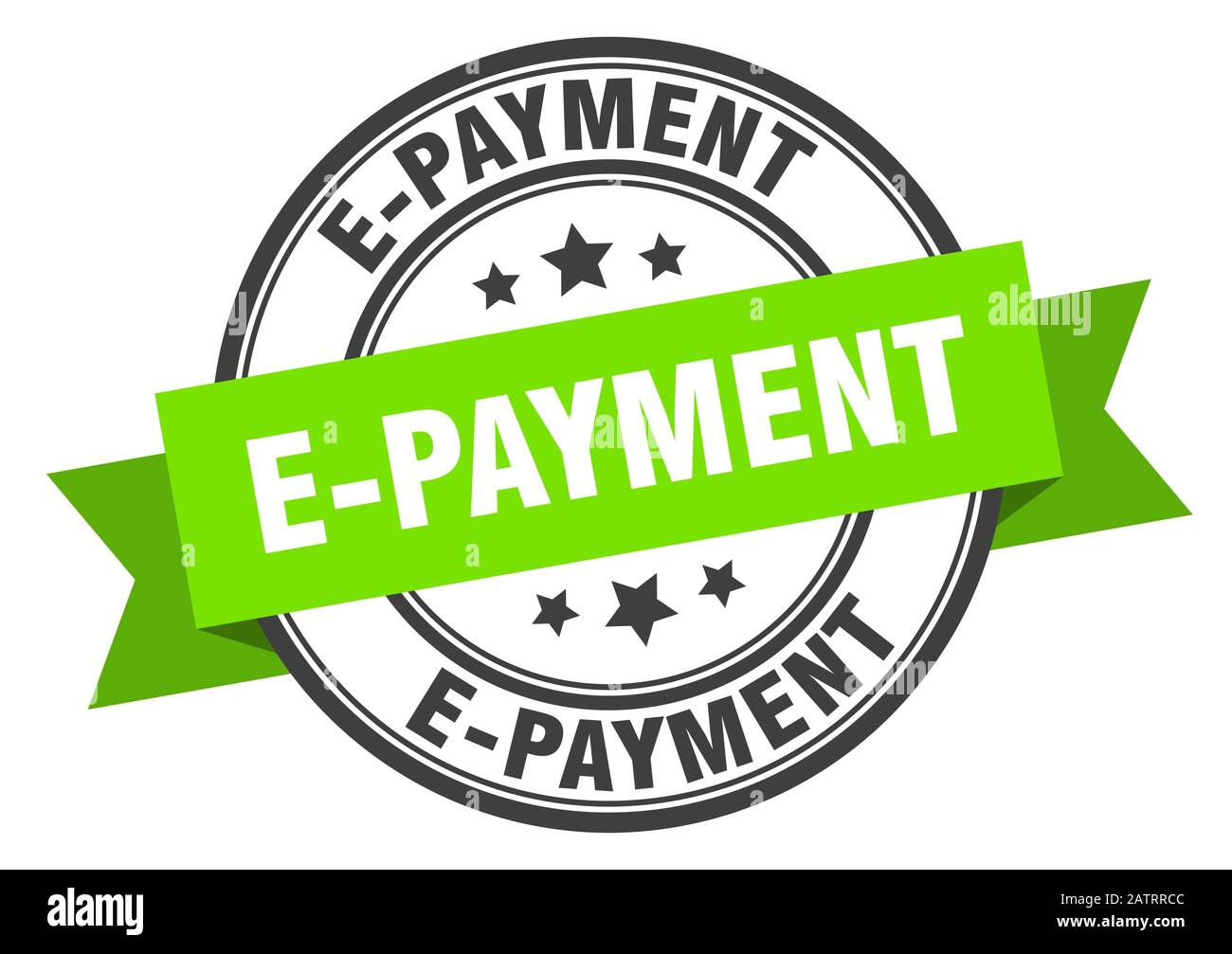 e-payment label. e-paymentround band sign. e-payment stamp Stock Vector ...