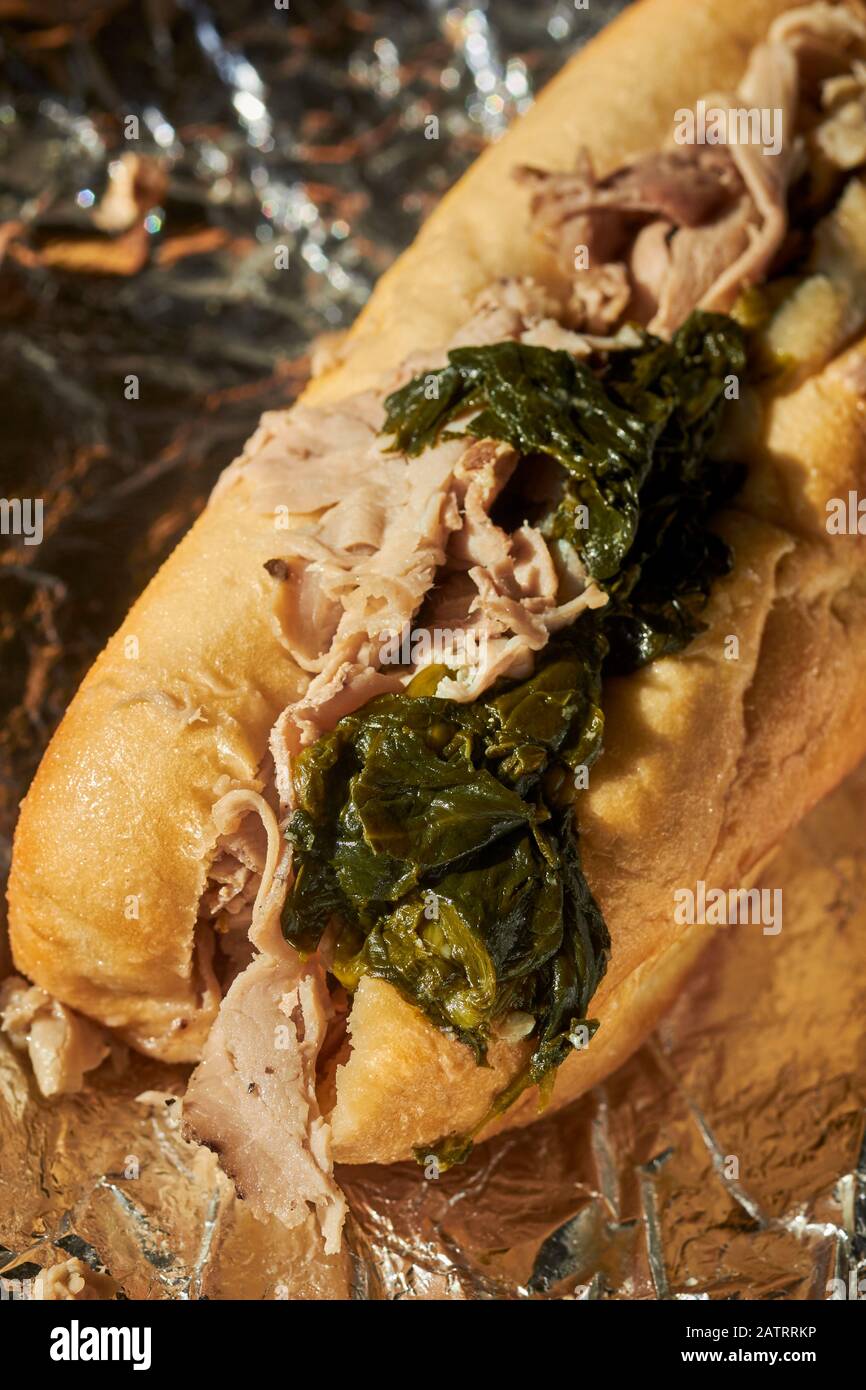 Roast Pork And Spinach Sandwich From Johns Roast Pork In Philadelphia