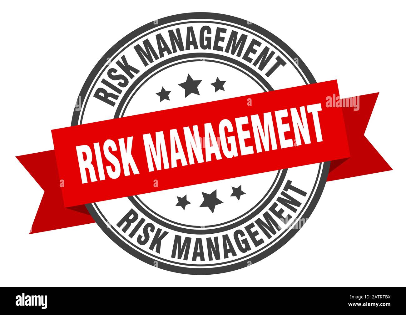 risk management label. risk managementround band sign. risk management ...