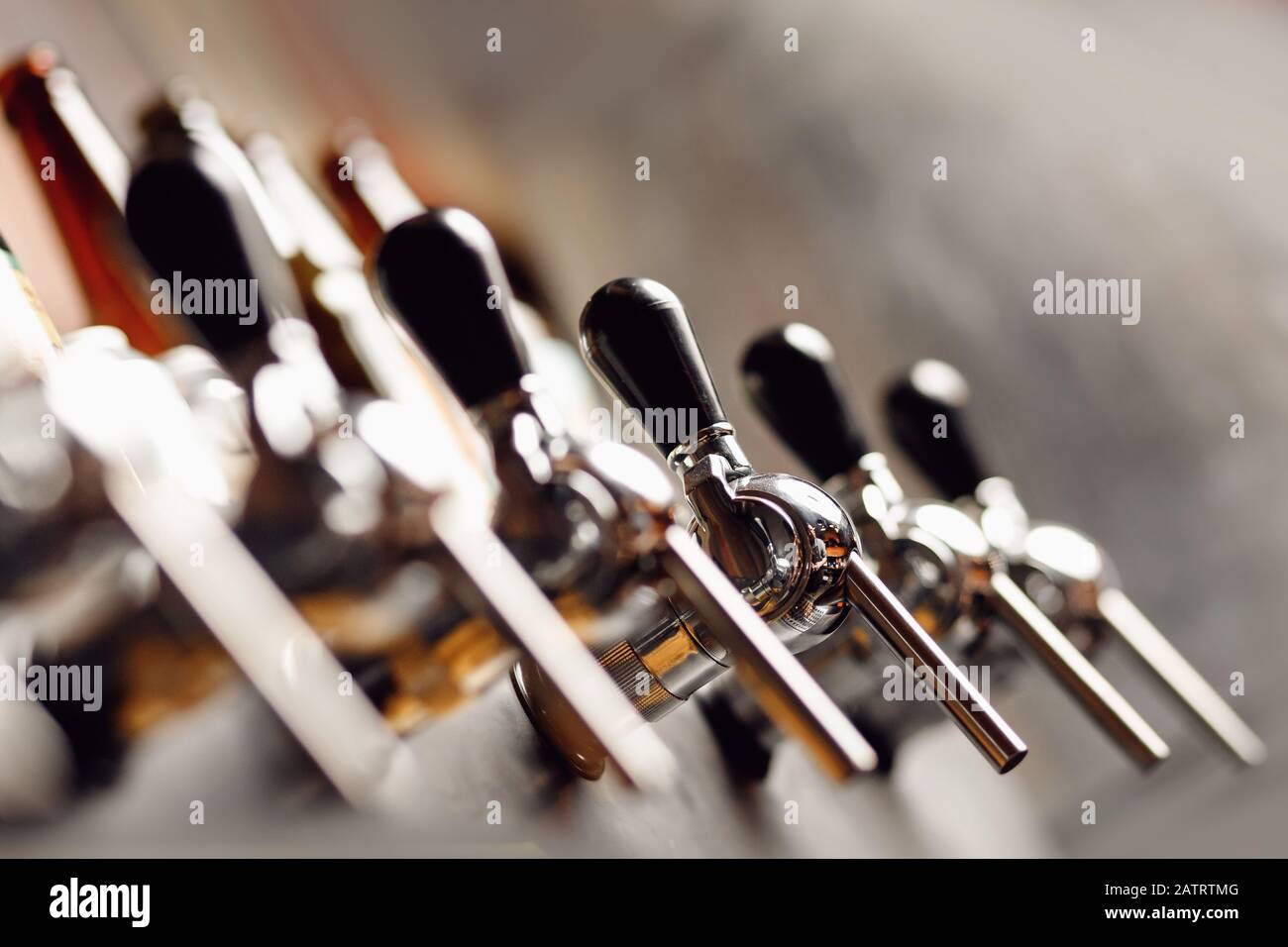 Beer taps craft pub hi-res stock photography and images - Alamy