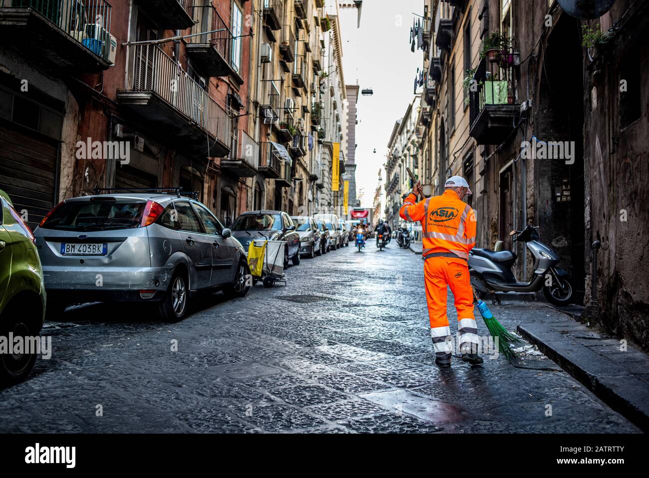Overalls back streets hi-res stock photography and images - Alamy