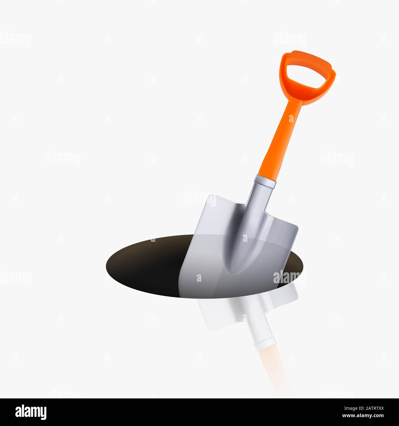 Shovel gardening tool in Stock Vector Images - Alamy