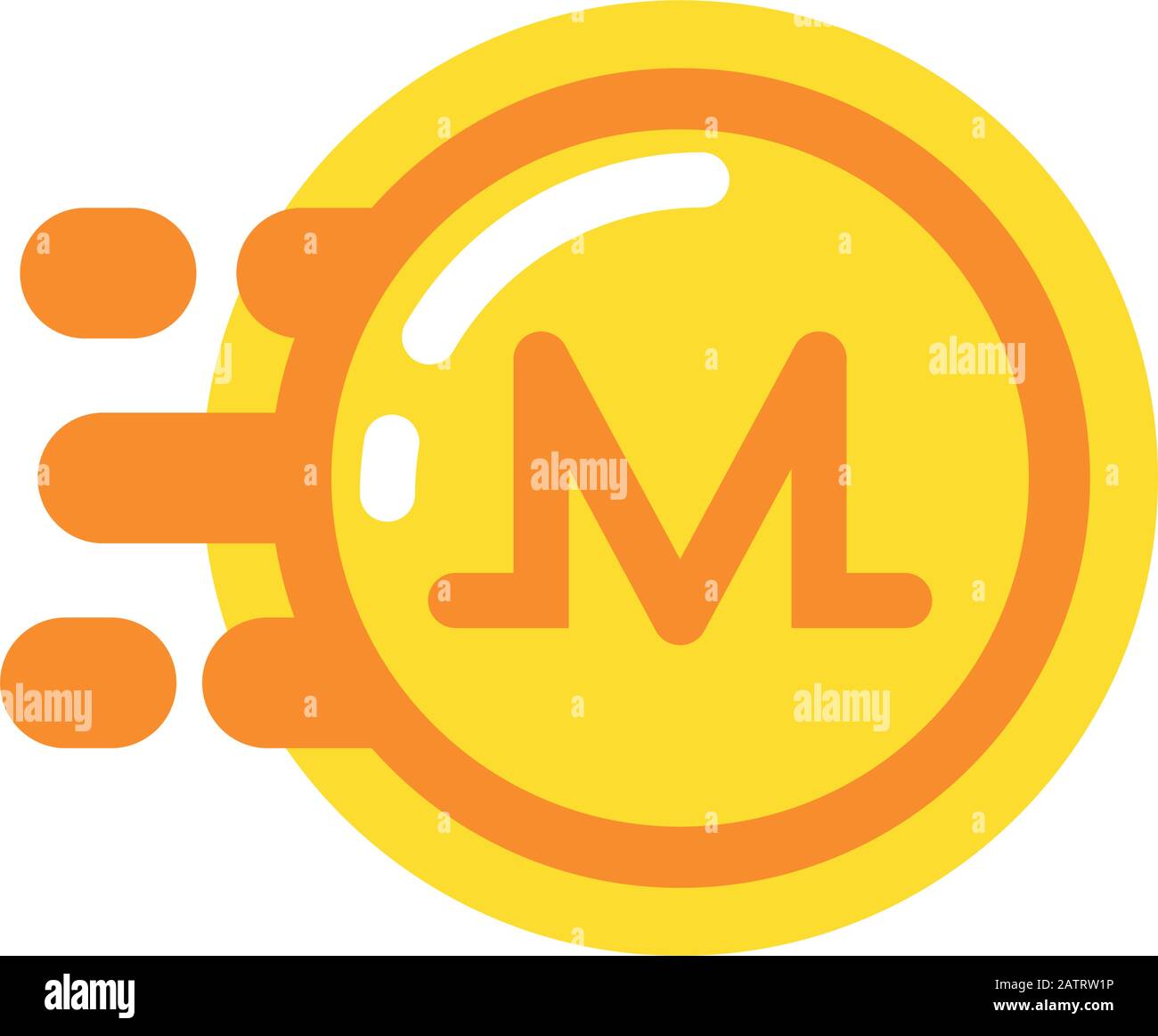 Monero coin design of Cryptocurrency money currency exchange financial ...