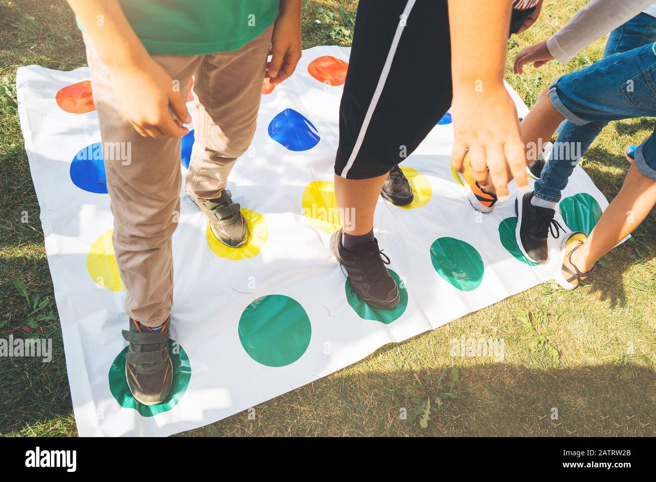 People playing twister game hi-res stock photography and images - Alamy