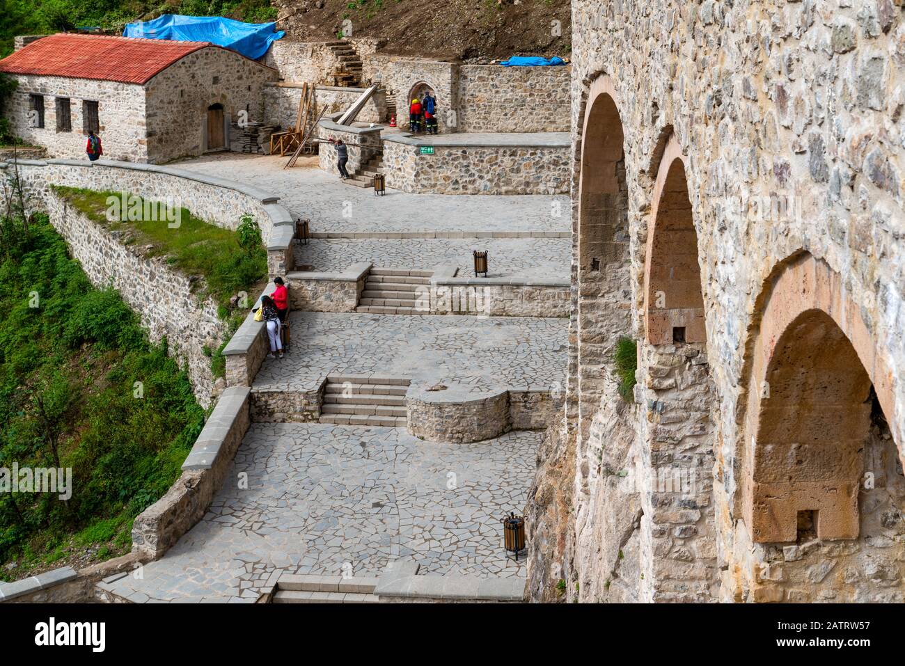 Trabzon/Turkey- August 08 2019: Sumela Monastery, Greek Orthodox ...