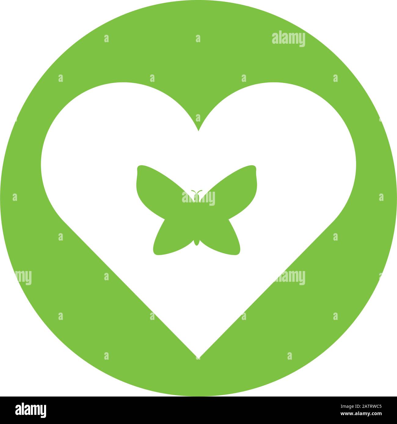 Butterfly inside heart design hi-res stock photography and images - Alamy