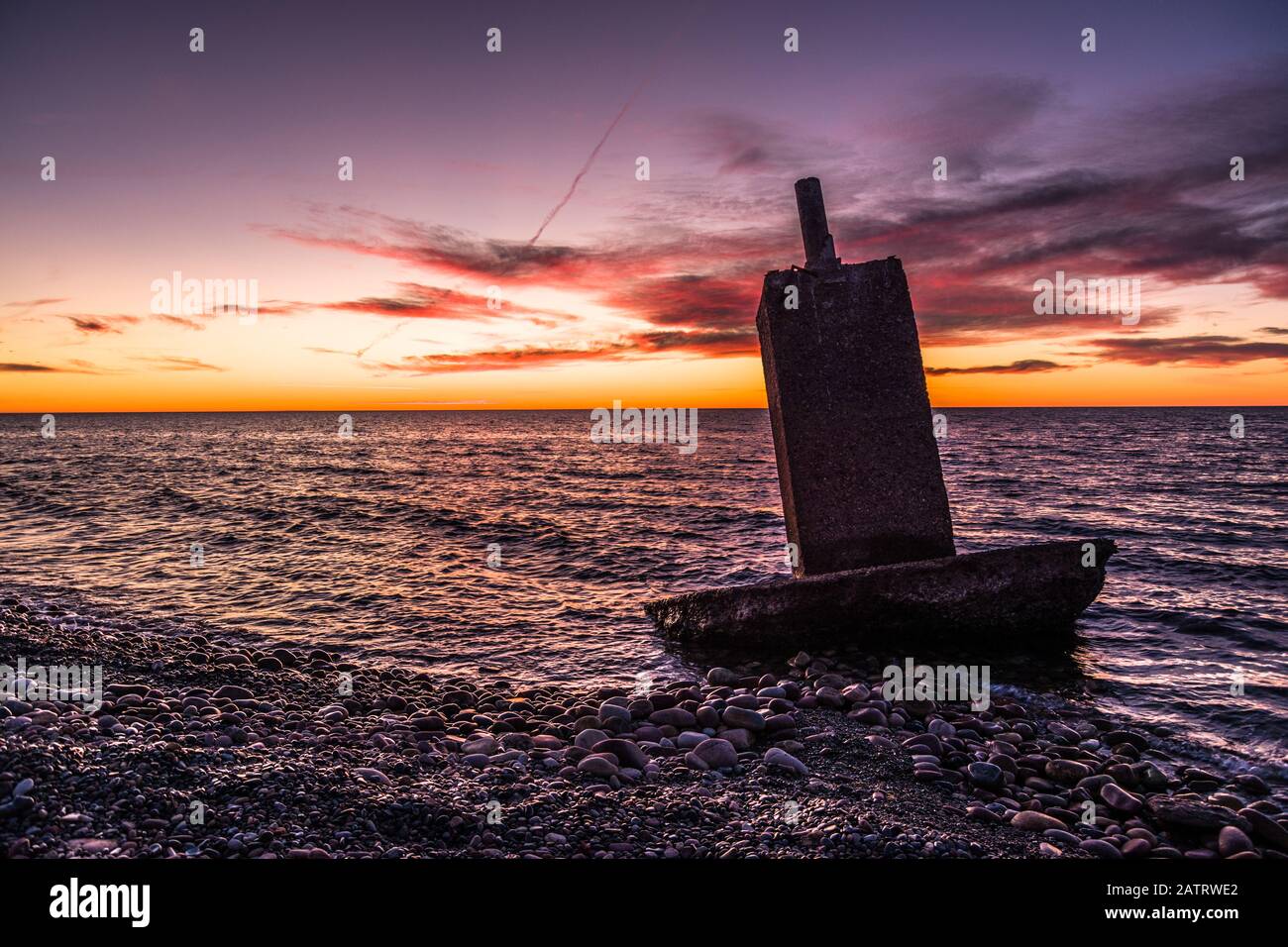 Pylon pylons sea water hi-res stock photography and images - Alamy