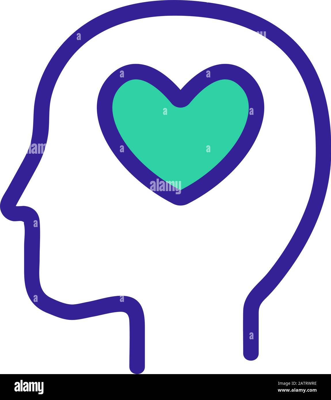 artistic mindset icon vector. Isolated contour symbol illustration ...