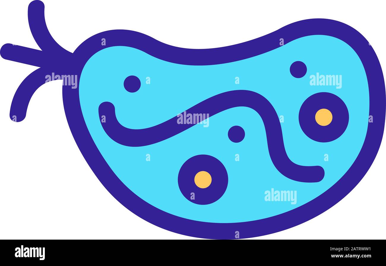 Bacterium icon vector. Isolated contour symbol illustration Stock ...
