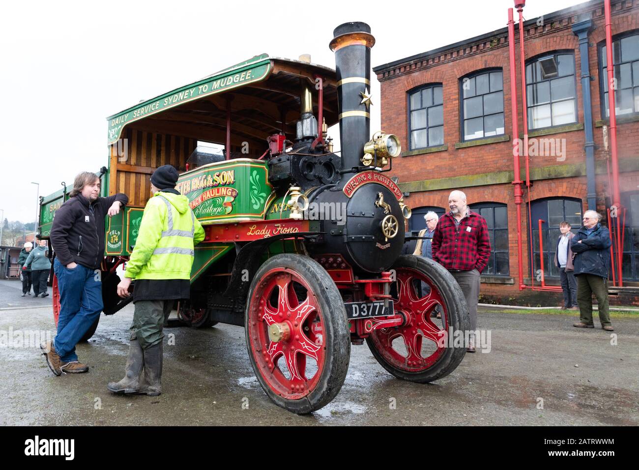 The Lady Fiona, an Aveling & Porter Wagon being displayed at Ellenroad ...