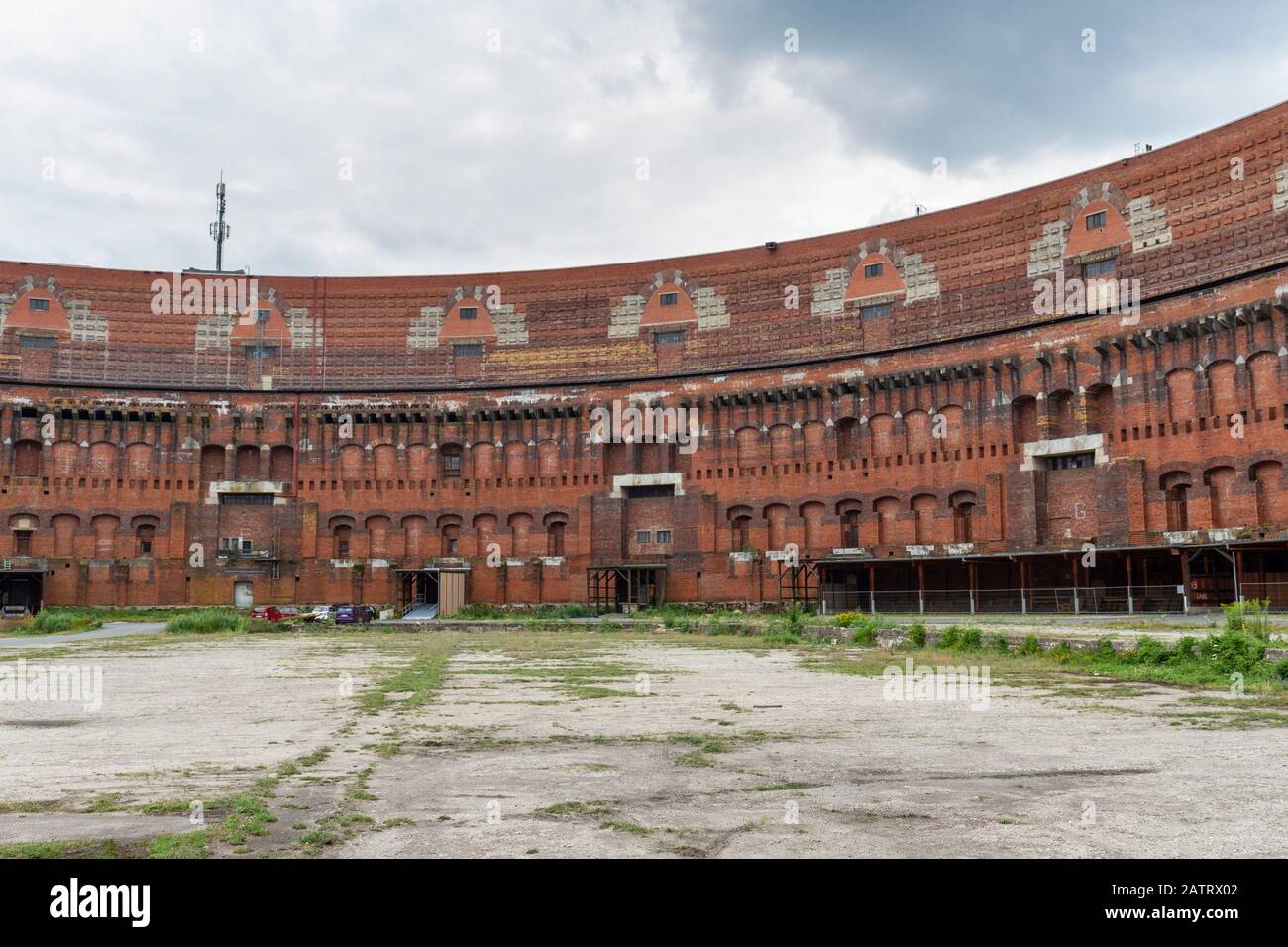 Internal view of the Kongresshalle (Congress Hall), part of Nazi rally ...