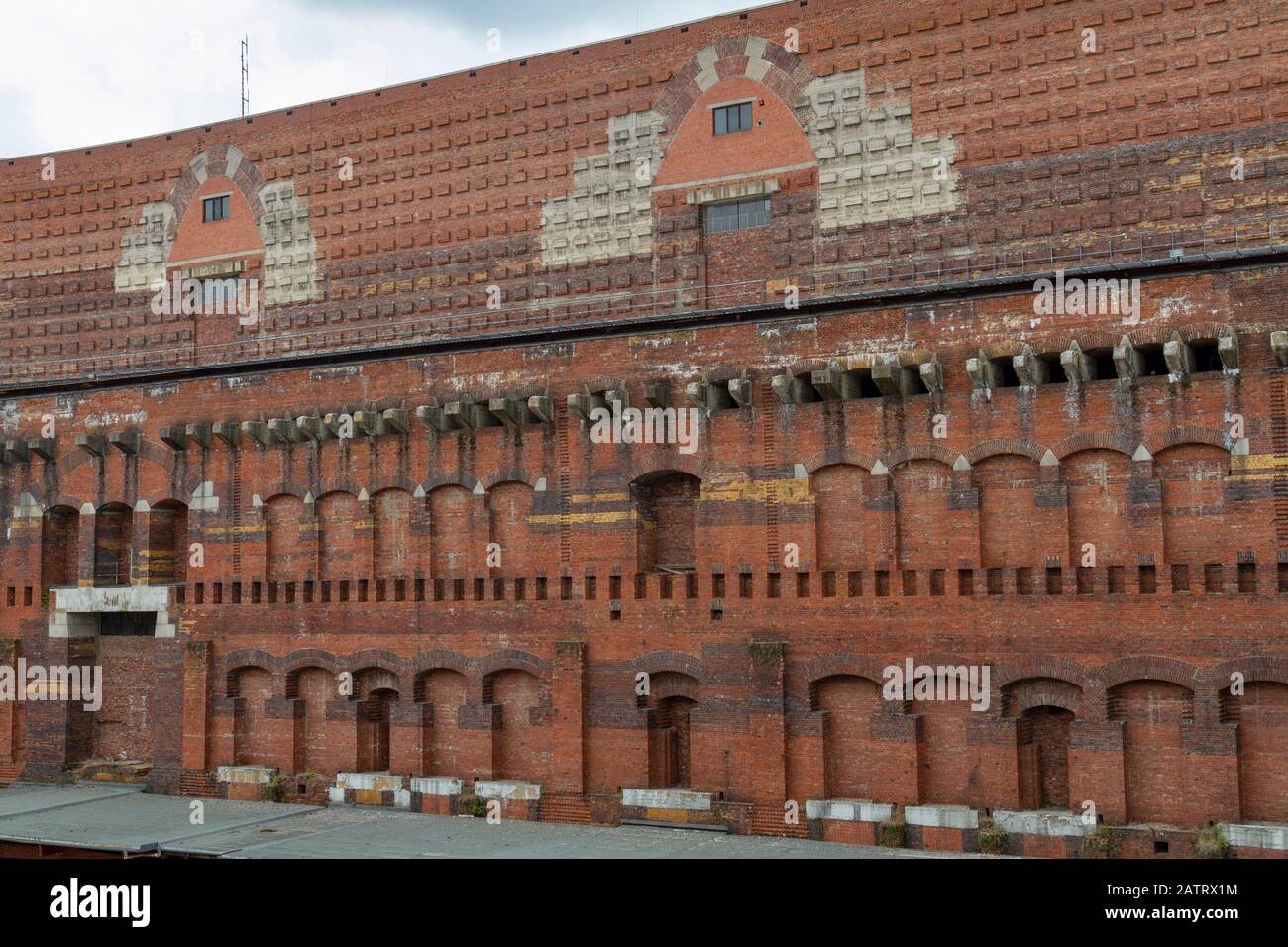 Internal view showing the brickwork of the Kongresshalle (Congress Hall ...