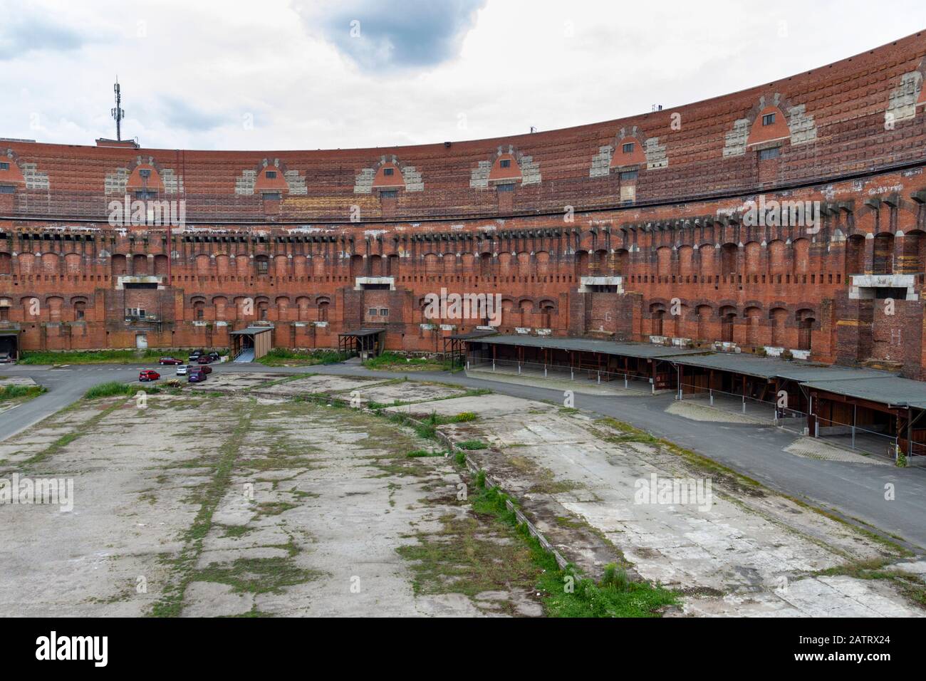 Internal view of the Kongresshalle (Congress Hall), part of Nazi rally ...