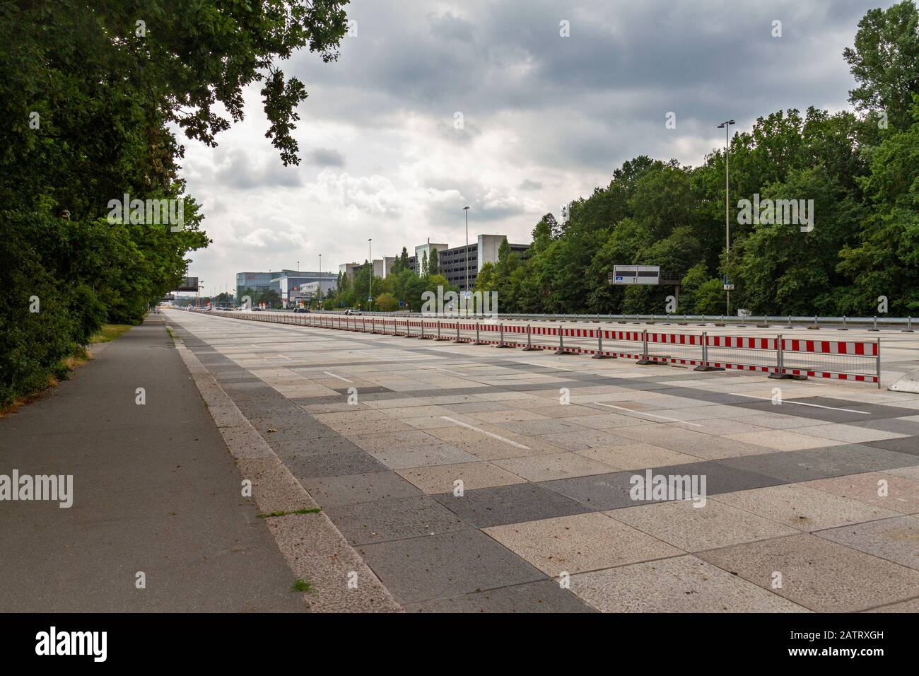 View along the Große Straße, a key feature of the Nazi party rally ...