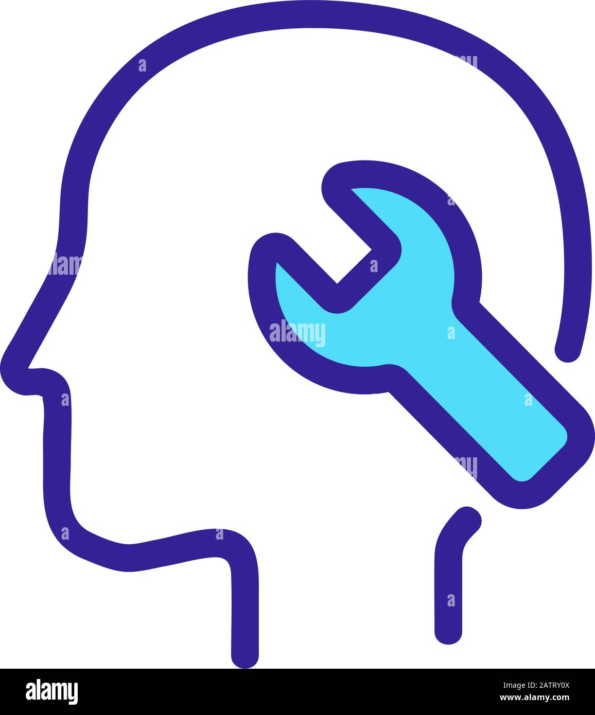 technical mindset icon vector. Isolated contour symbol illustration ...