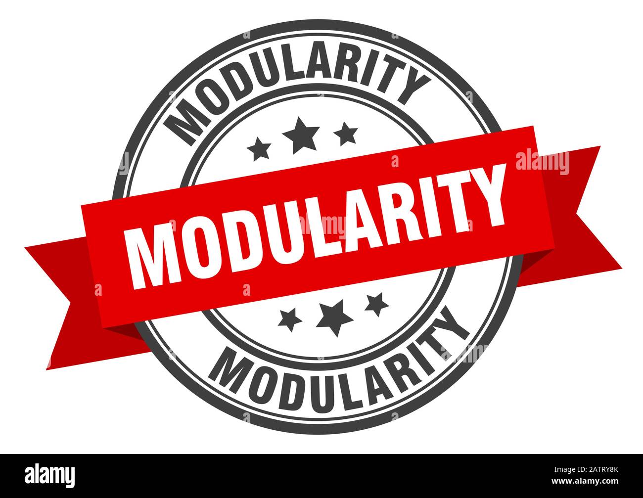 modularity label. modularityround band sign. modularity stamp Stock ...