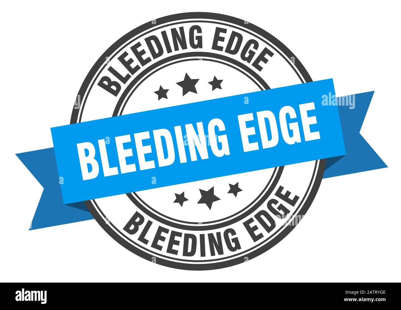 bleeding edge label. bleeding edgeround band sign. bleeding edge stamp ...