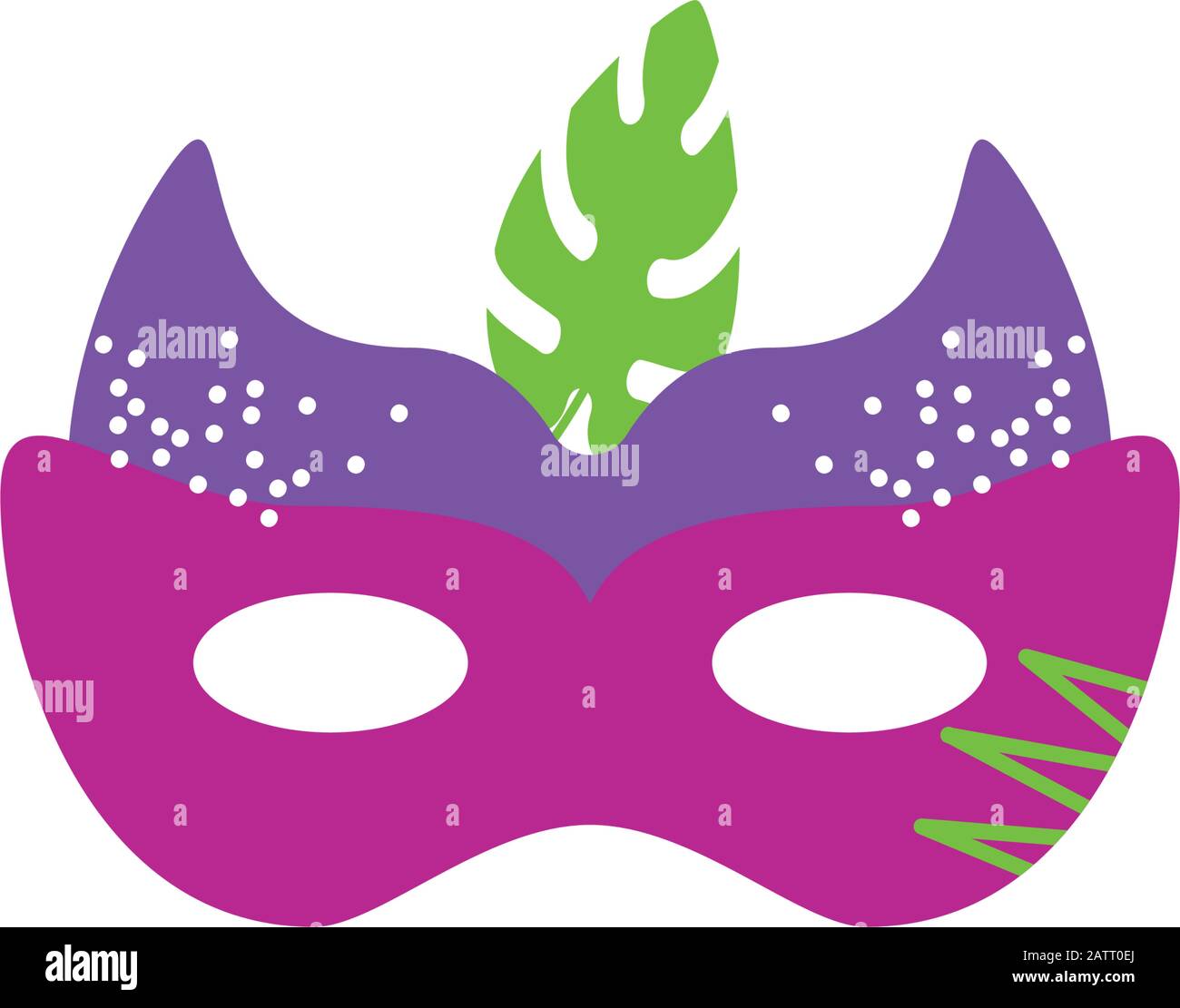 Mask with leaf design, Party celebration event happy birthday holiday ...